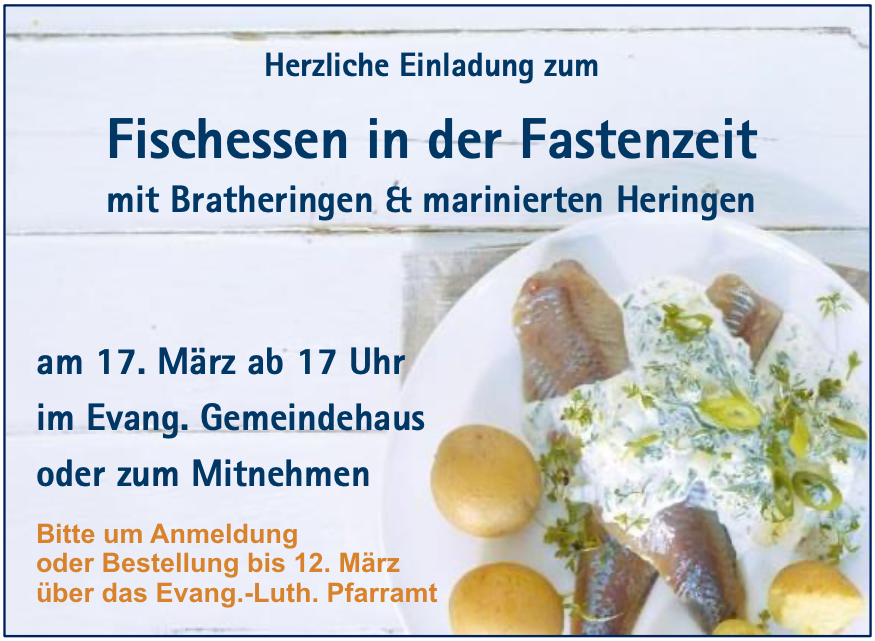 Fischessen in der Fastenzeit | Evang.-Luth. Kirchengemeinde Burgpreppach